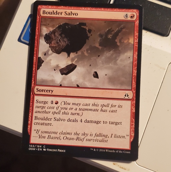 Other | Boulder Salvo Magic Card | Poshmark